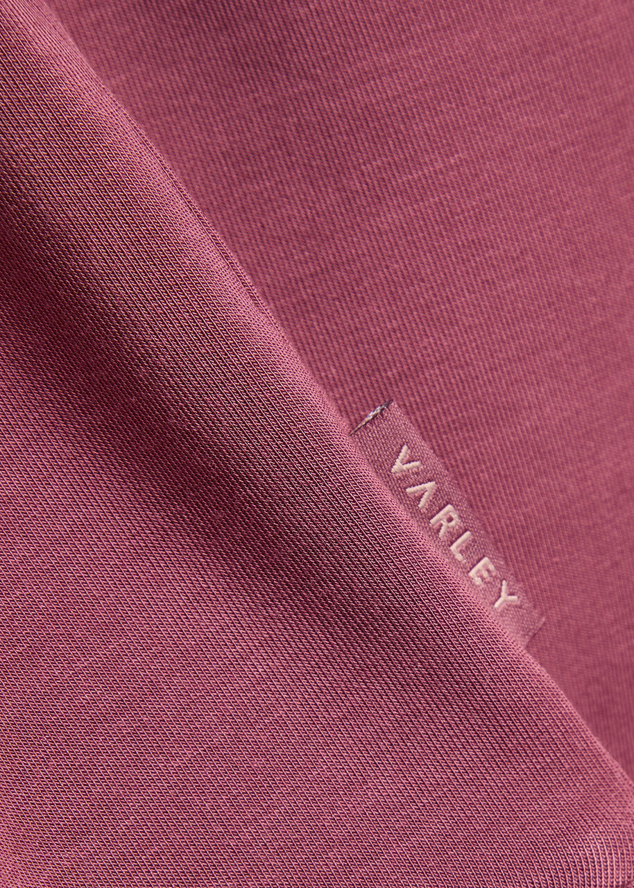 Varley Davidson Half-zip Stretch-jersey Sweatshirt Dark Pink Varley