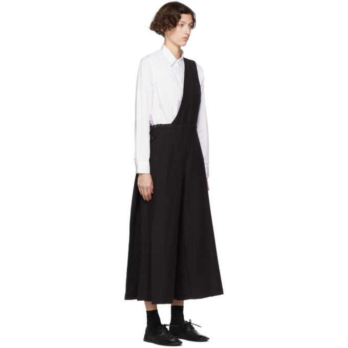 Ys Black One Shoulder Overalls Ys