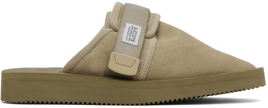 Suicoke Taupe ZAVO-Mab Slippers Suicoke