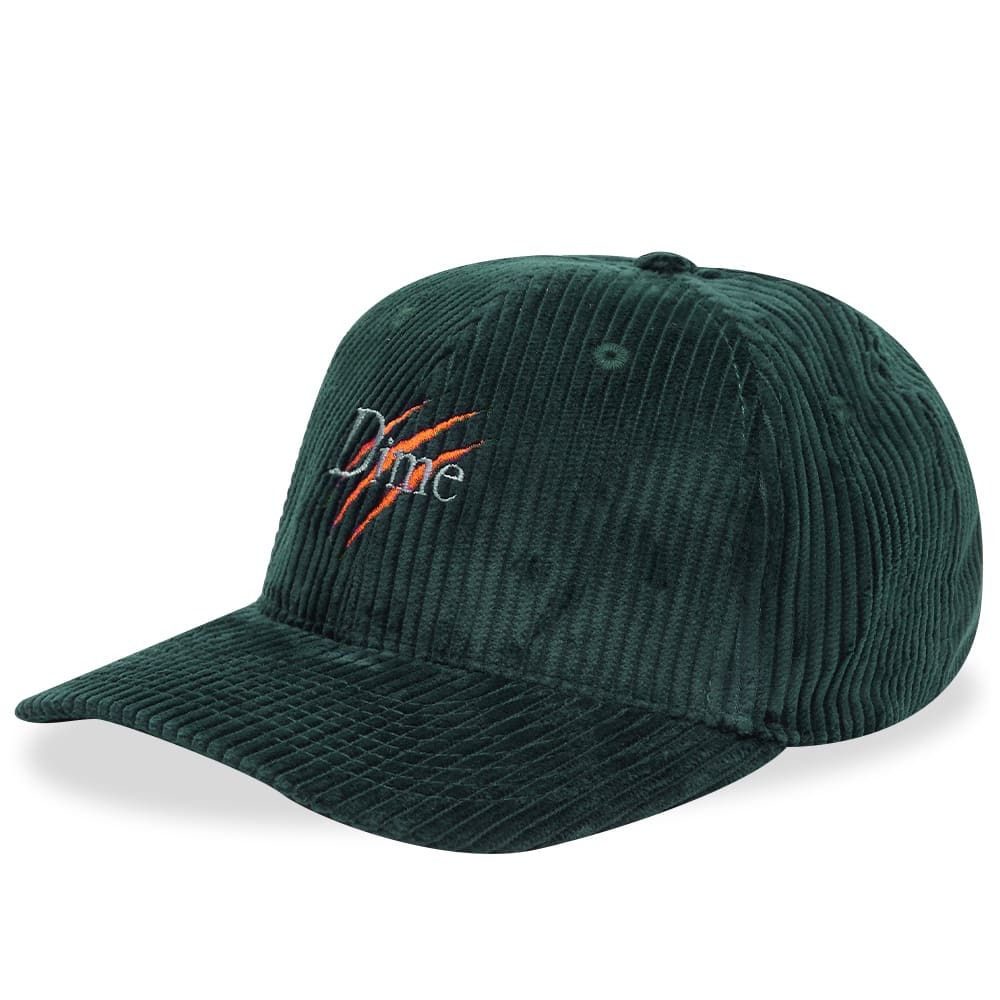 Dime Men's Dino Corduroy Cap in Dark Forest Dime
