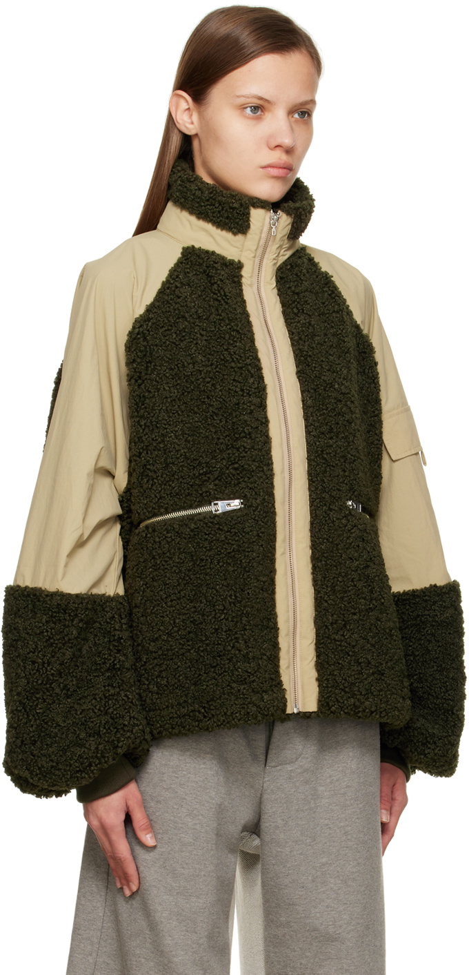 JW Anderson Green Color Block Jacket JW Anderson