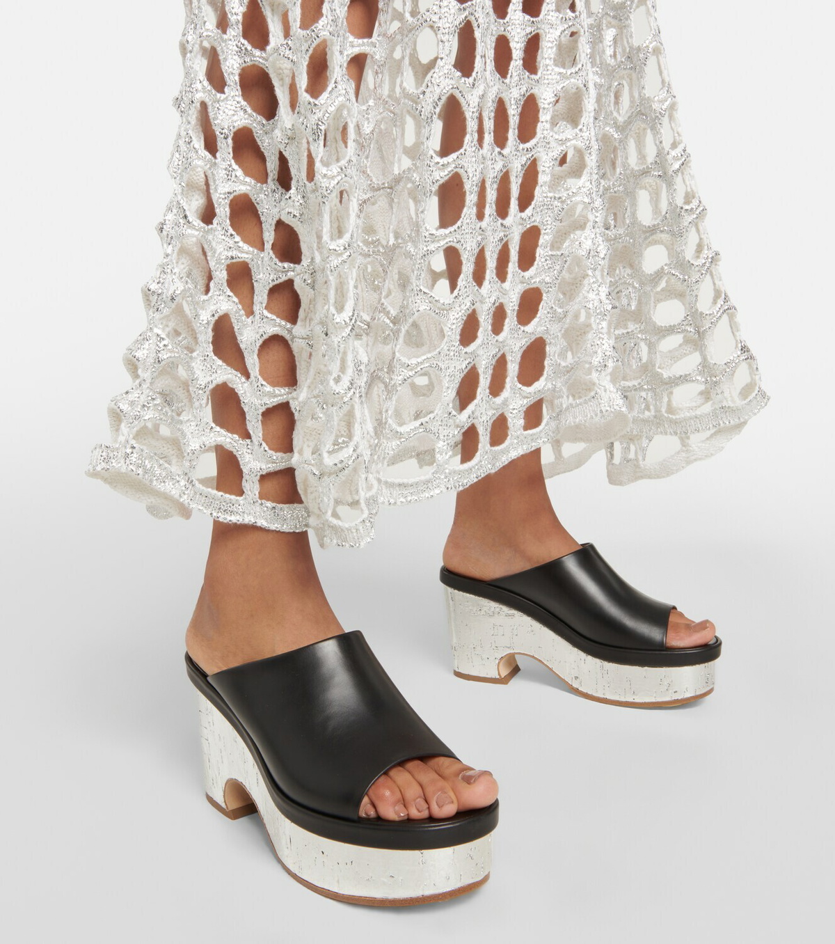 Chloe - Oli leather platform mules Chloe