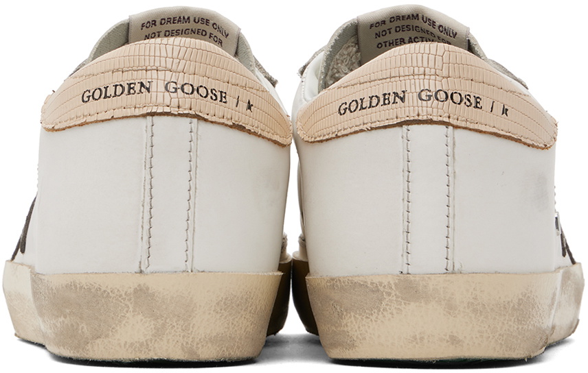 Golden Goose SSENSE Exclusive White & Beige Super-Star Sneakers Golden ...