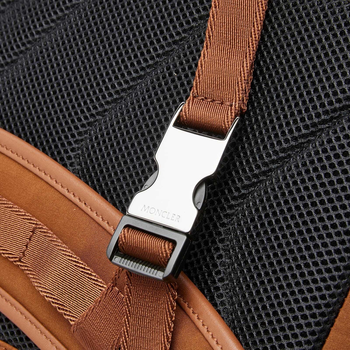 Moncler Men's Tech Backpack in Brown Moncler