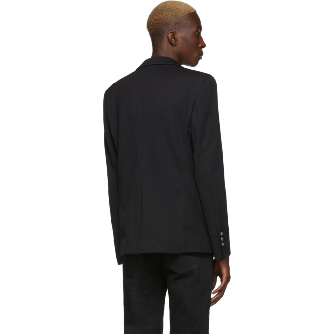 Balmain Black Six Button Jacket Balmain