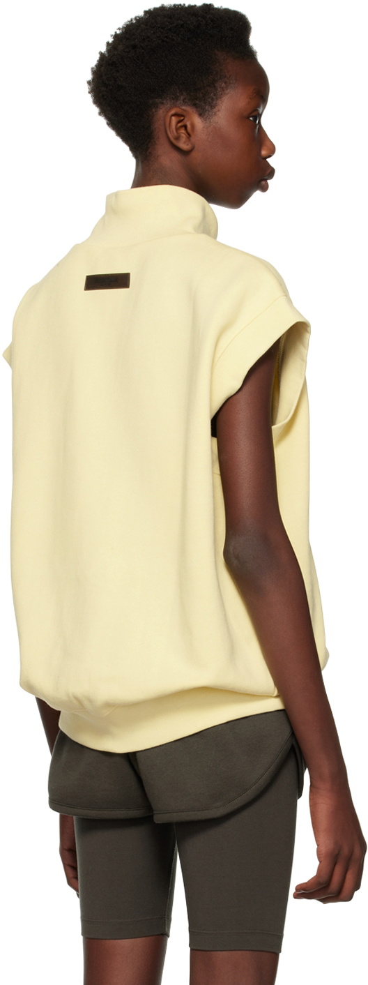 Essentials Yellow Mock Neck Vest Essentials
