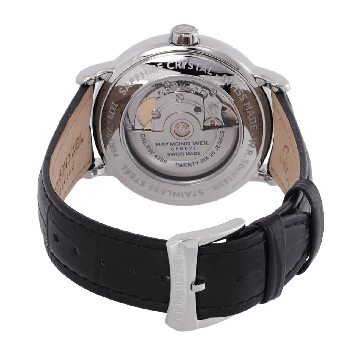 Raymond Weil Maestro Automatic Moon Phase White Dial Mens Watch 2879 ...