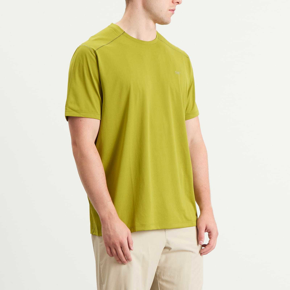 Arc'teryx Men's Cormac Crew T-Shirt in Olive Moss Heather Arc'teryx