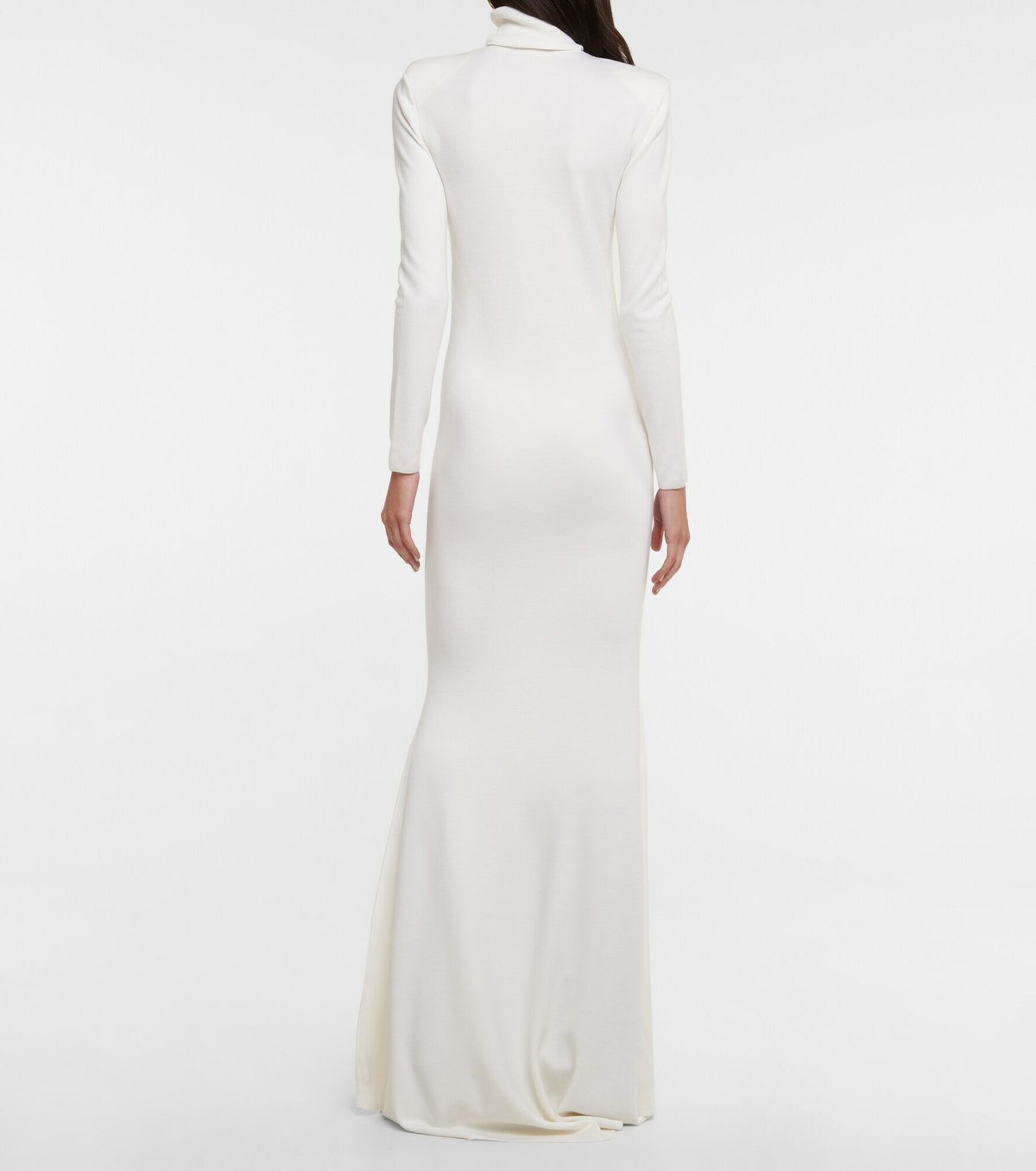 Saint Laurent - high-neck wool maxi dress Saint Laurent