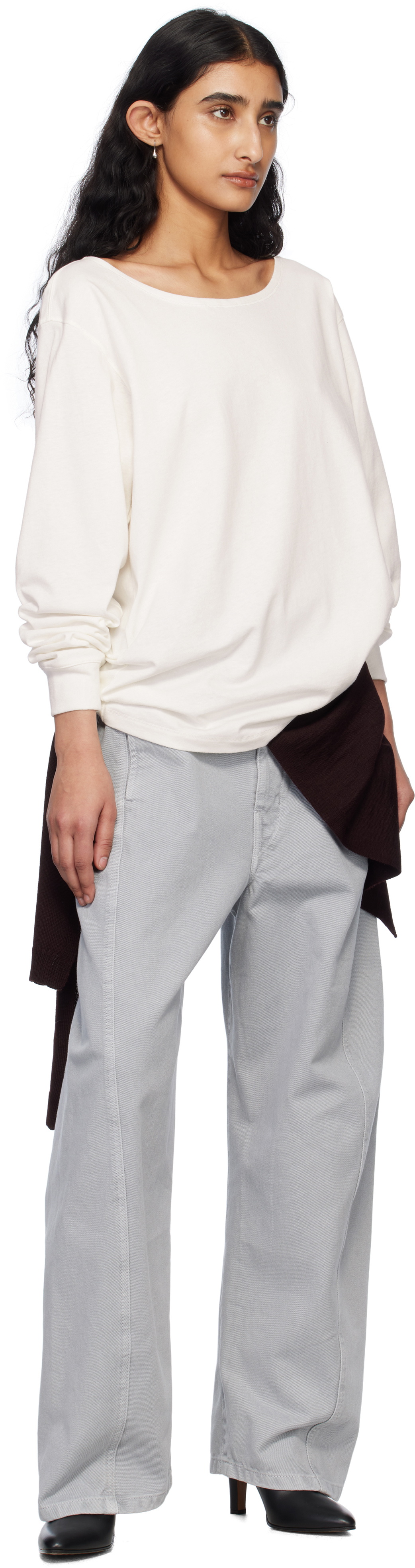 LEMAIRE Off-White Wide Neck T-shirt Lemaire
