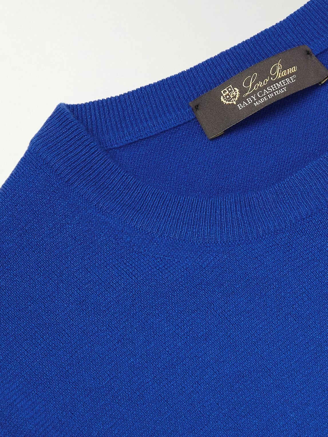 Loro Piana - Baby Cashmere Superlight Dyed Crewneck - Blue Loro Piana