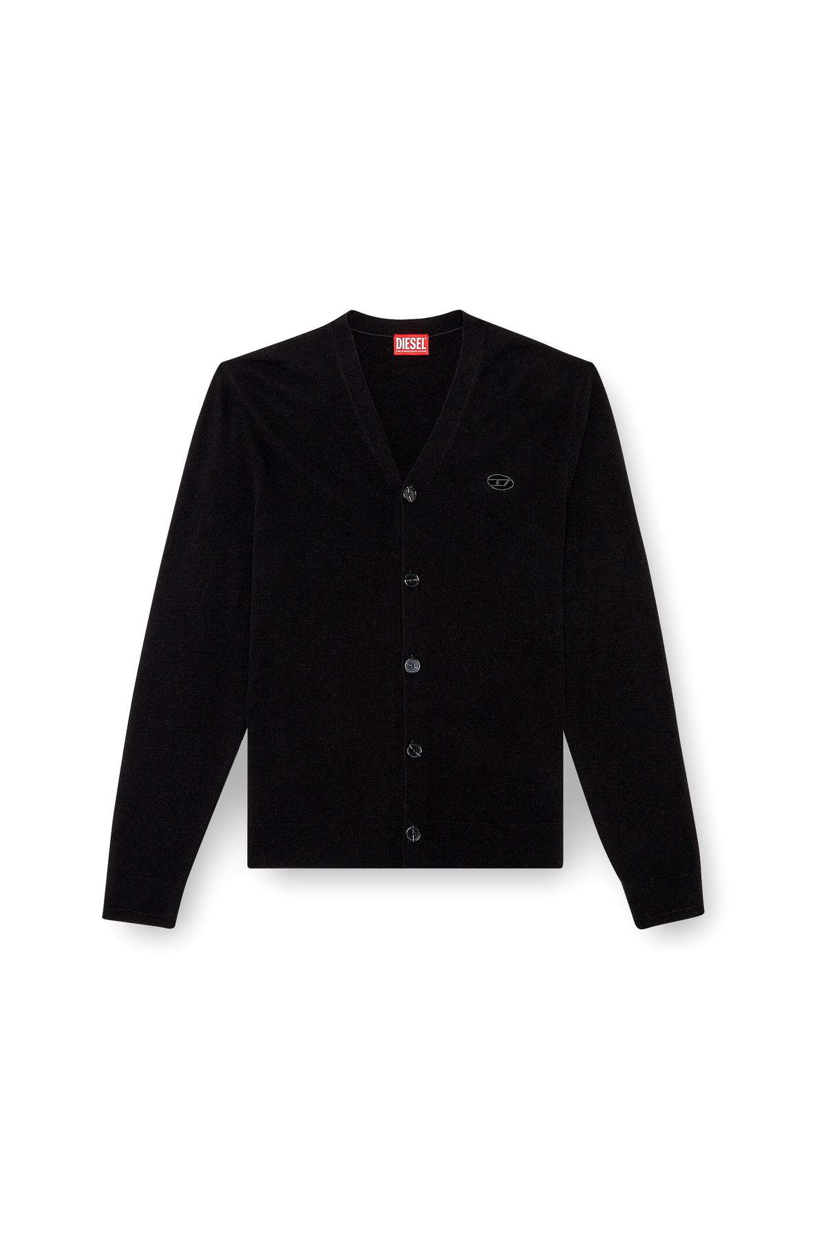 Diesel Wool and cashmere cardigan - Knitwear Mens in Black Diesel