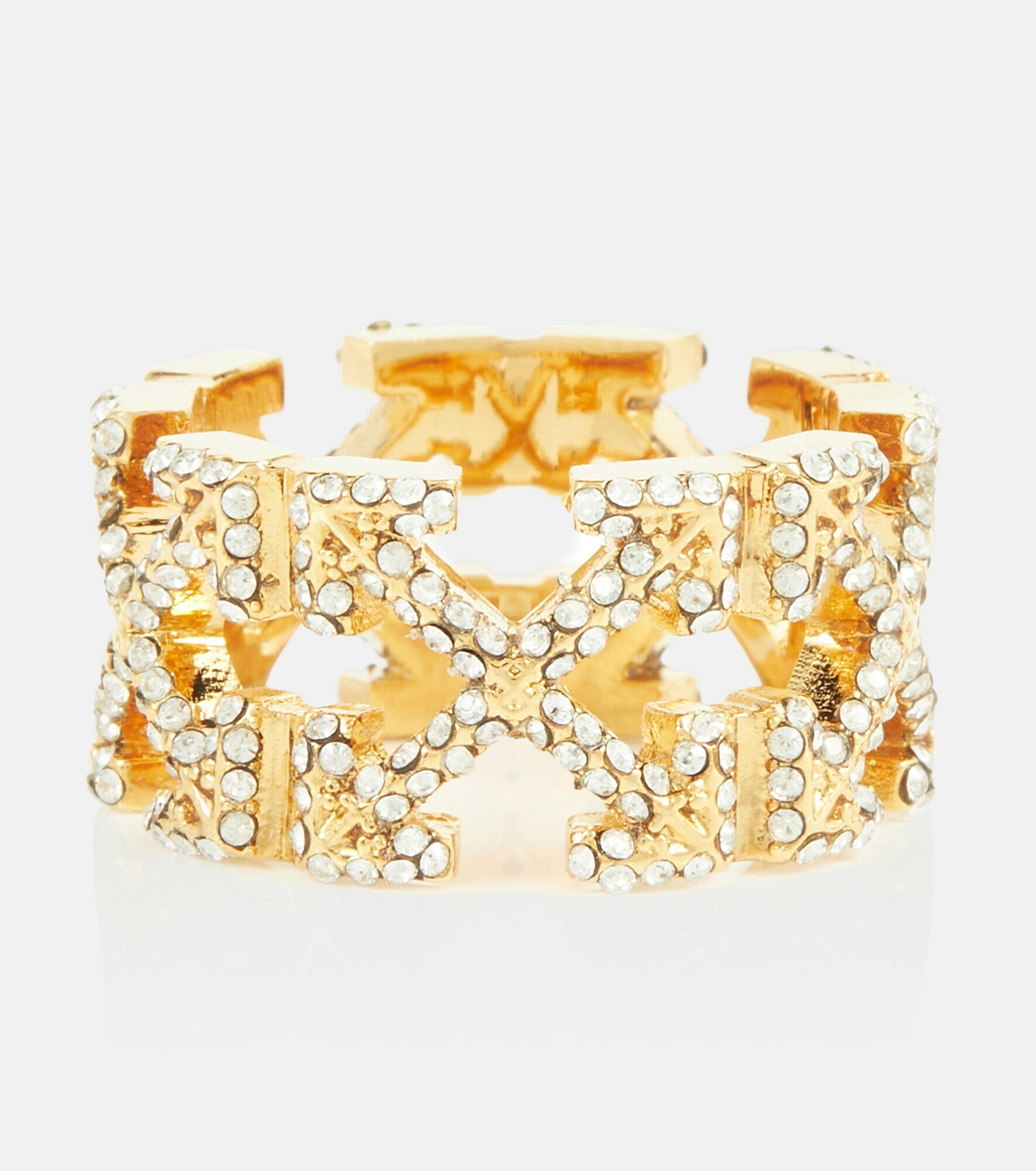 Off-White - Arrows embellished ring Off-White