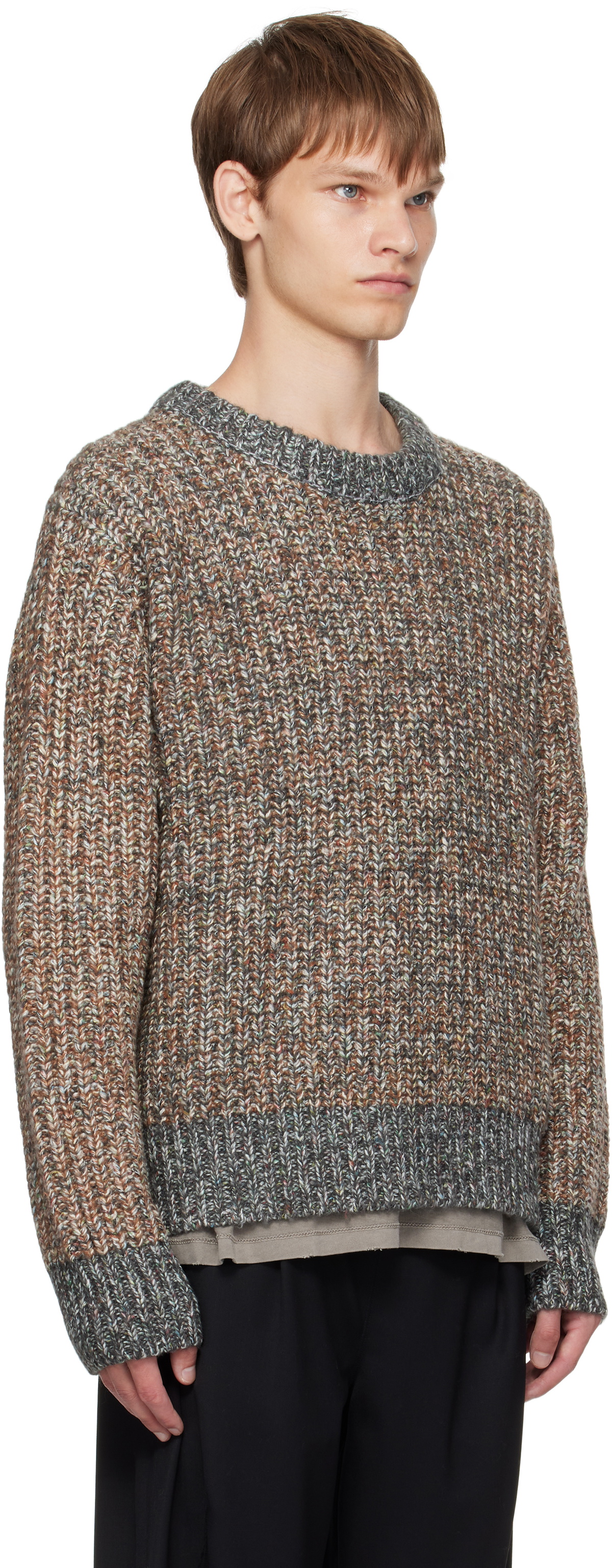 Song for the Mute Brown Oversized Sweater Song for the Mute