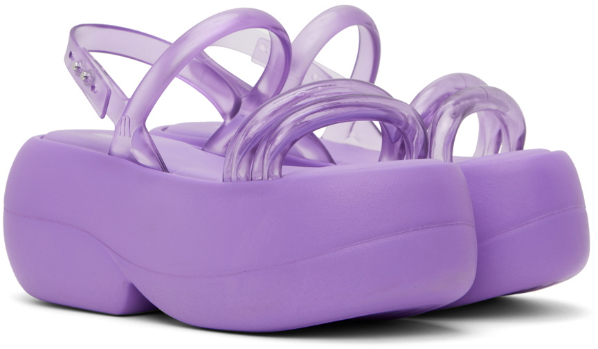 Melissa Purple Melissa Airbubble Platform Sandals Melissa