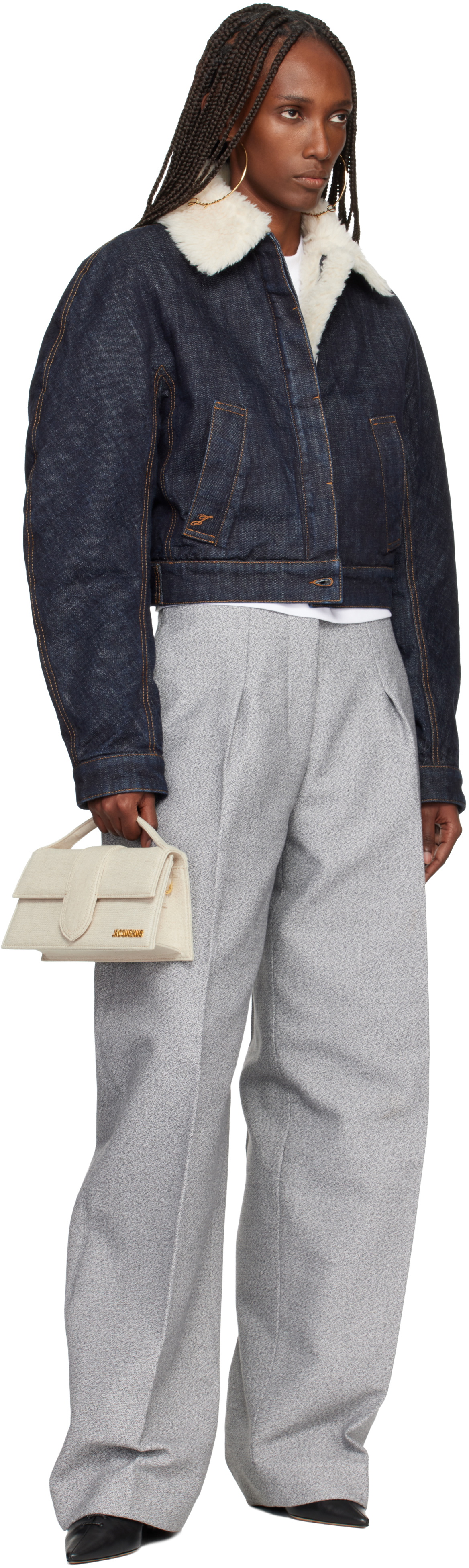 JACQUEMUS Beige Les Classiques 'The large Bambino' Bag Jacquemus