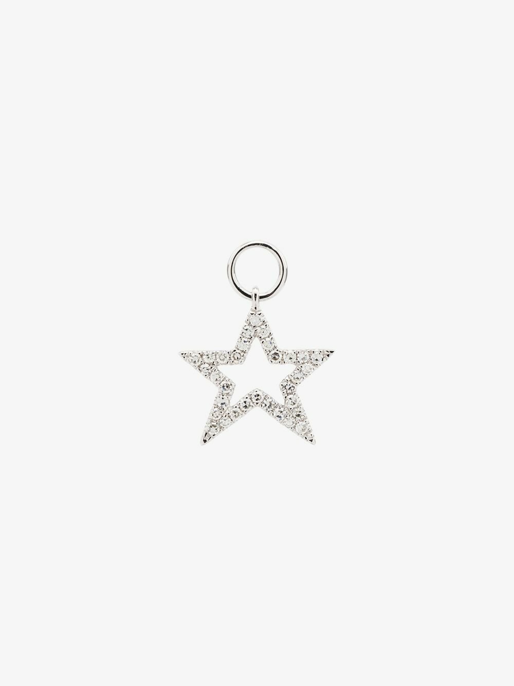 Roxanne First 14K White Gold Diamond Star Charm Roxanne First