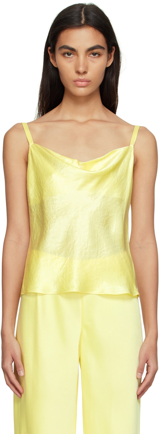 Vince Yellow Cowl Neck Camisole Vince