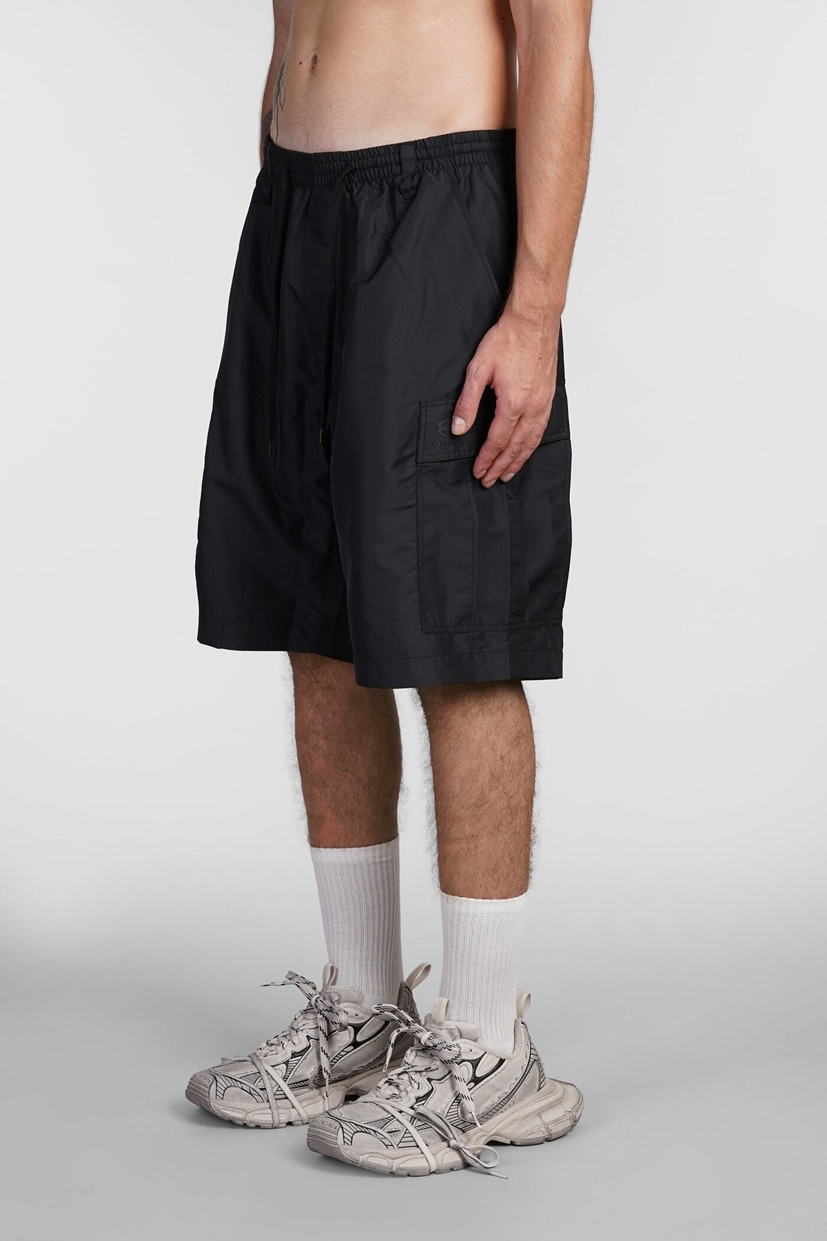 Balenciaga Shorts In Black Polyester Balenciaga