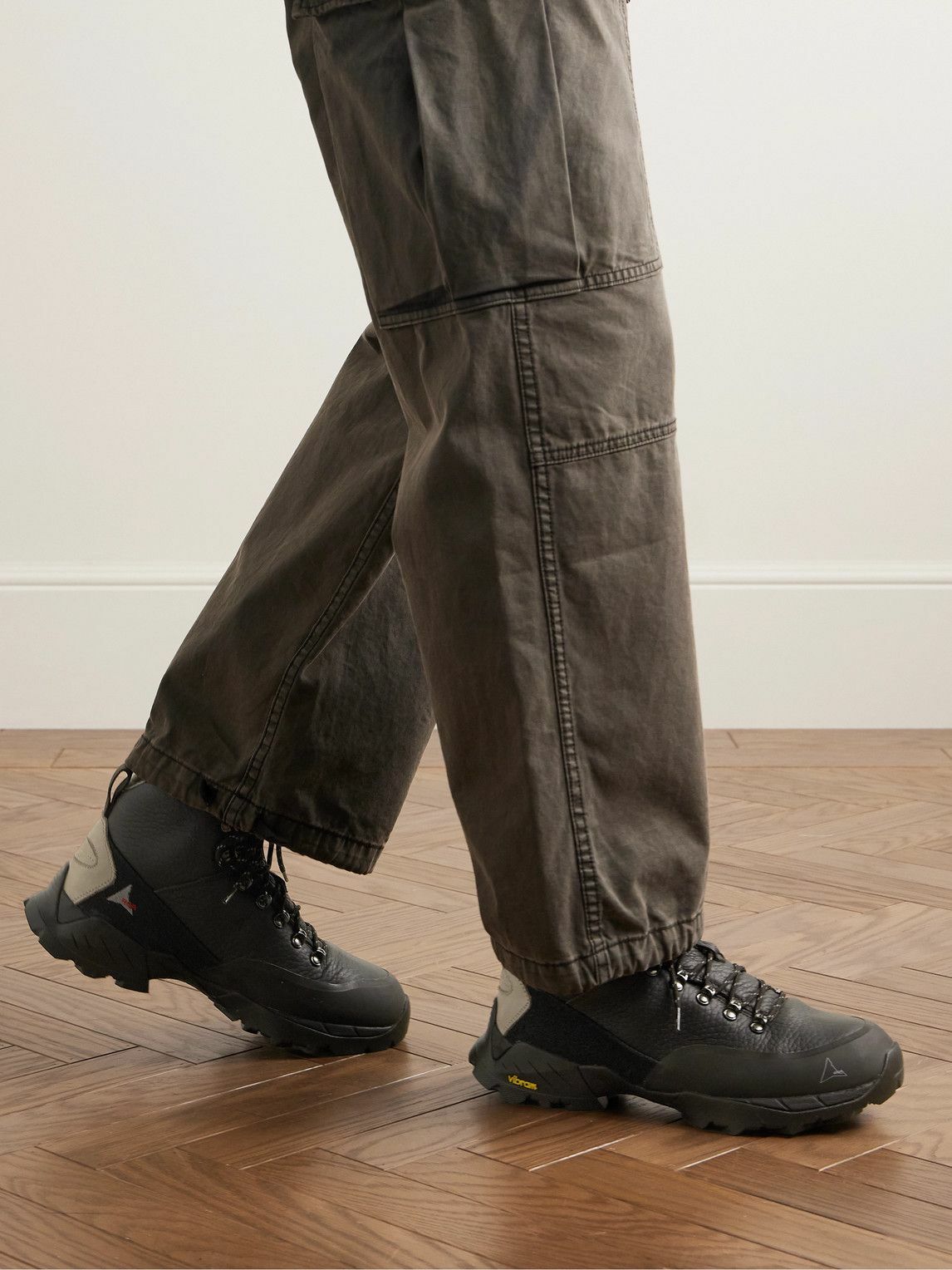 ROA - Andreas Suede and Rubber-Trimmed Leather Hiking Boots - Brown ROA