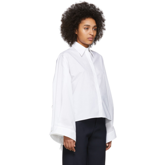 MM6 Maison Margiela White String Shirt MM6 Maison Margiela