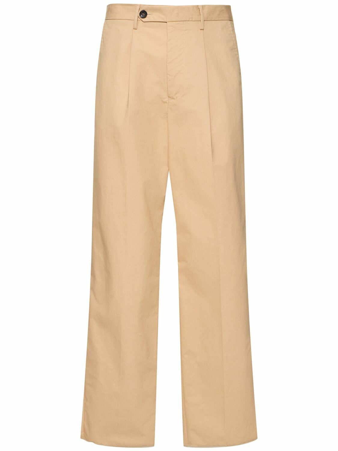 BALLY Pleated Cotton Blend Pants Bally