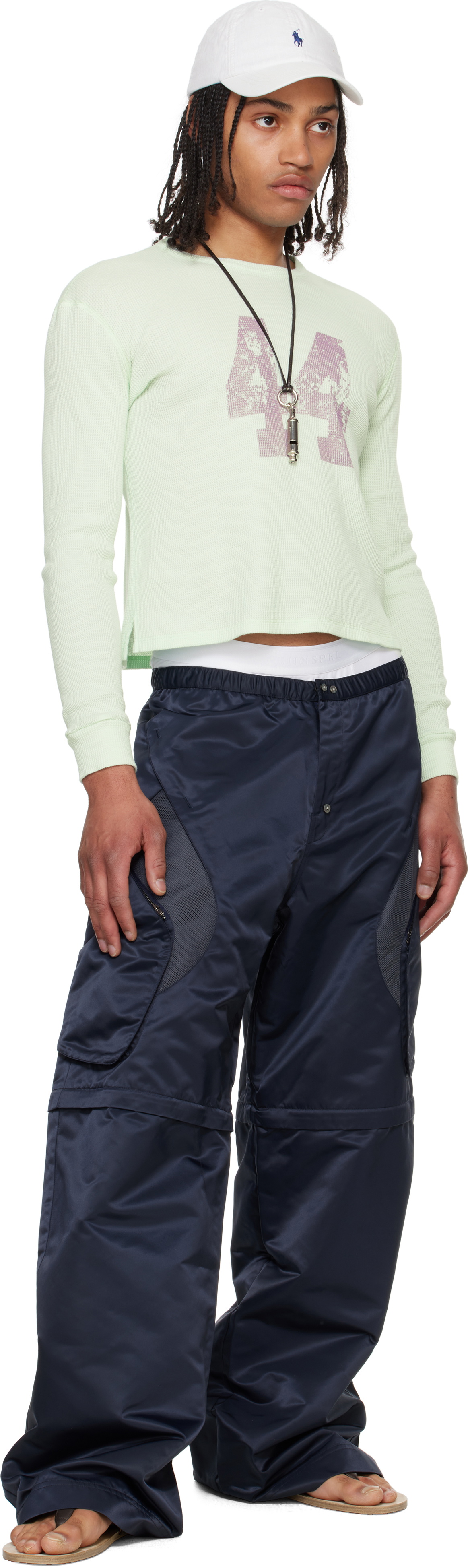 Raimundo Langlois Navy Convertible Board Cargo Pants Raimundo Langlois