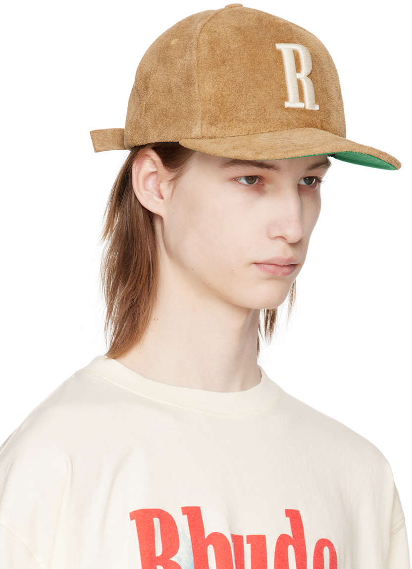 Rhude Brown Suede R Crown Cap Rhude