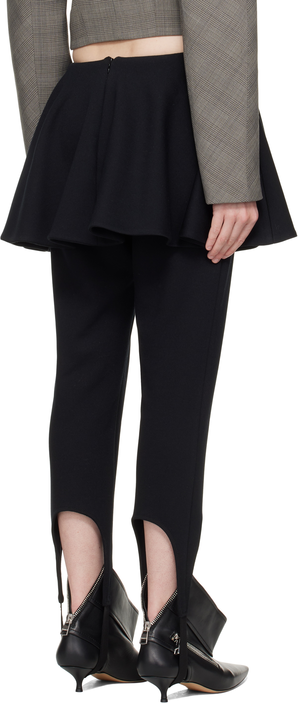 FIDAN NOVRUZOVA Black Ashlyn Stirrup Skirt Leggings FIDAN NOVRUZOVA