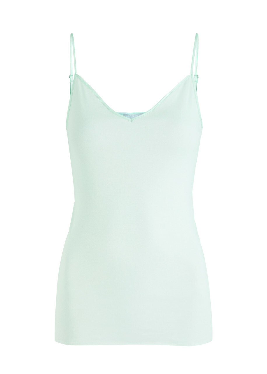 Hanro Seamless Cotton top Light Blue Hanro