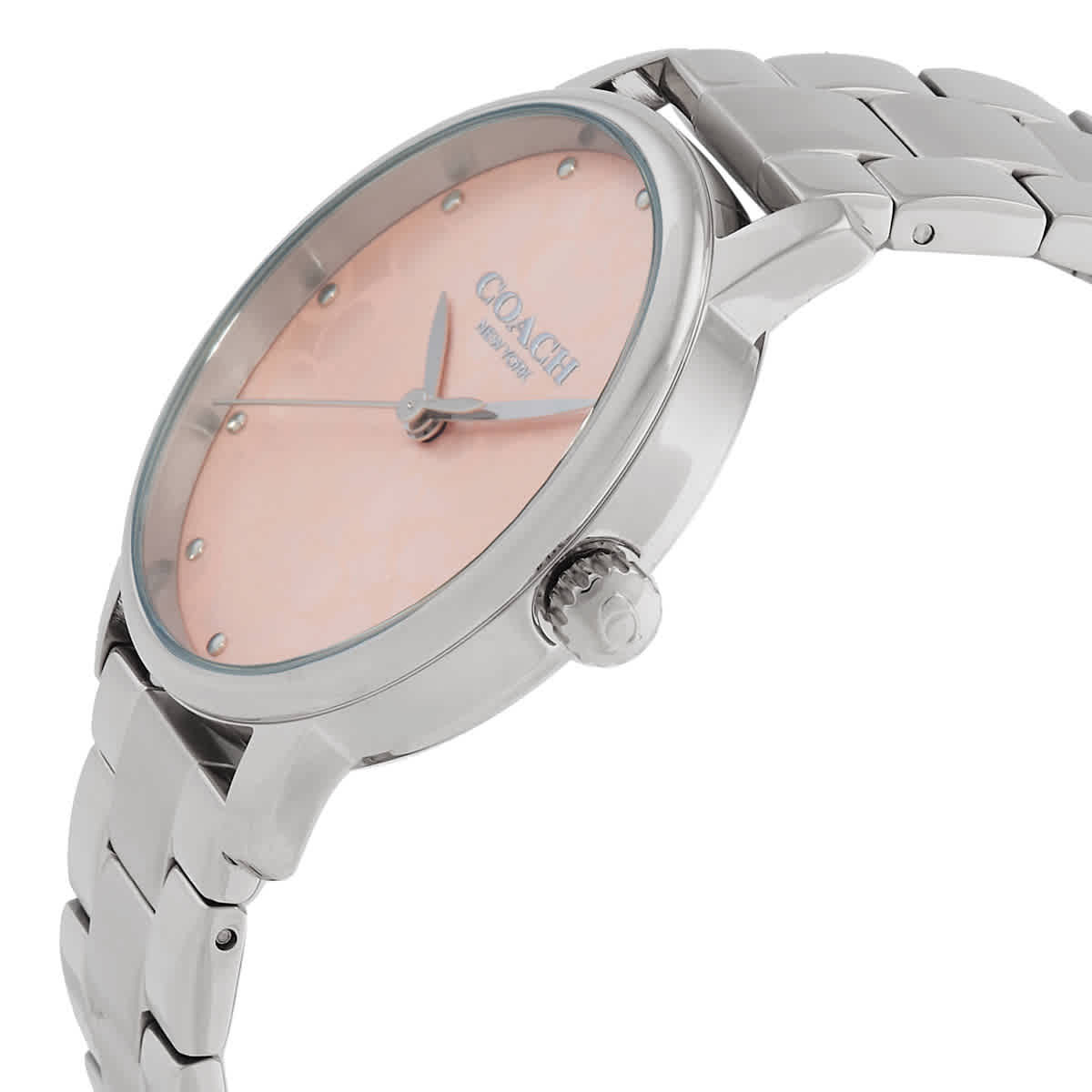 Coach Grand Quartz Pink Dial Watch & Strap Gift Set 14000088 Coach
