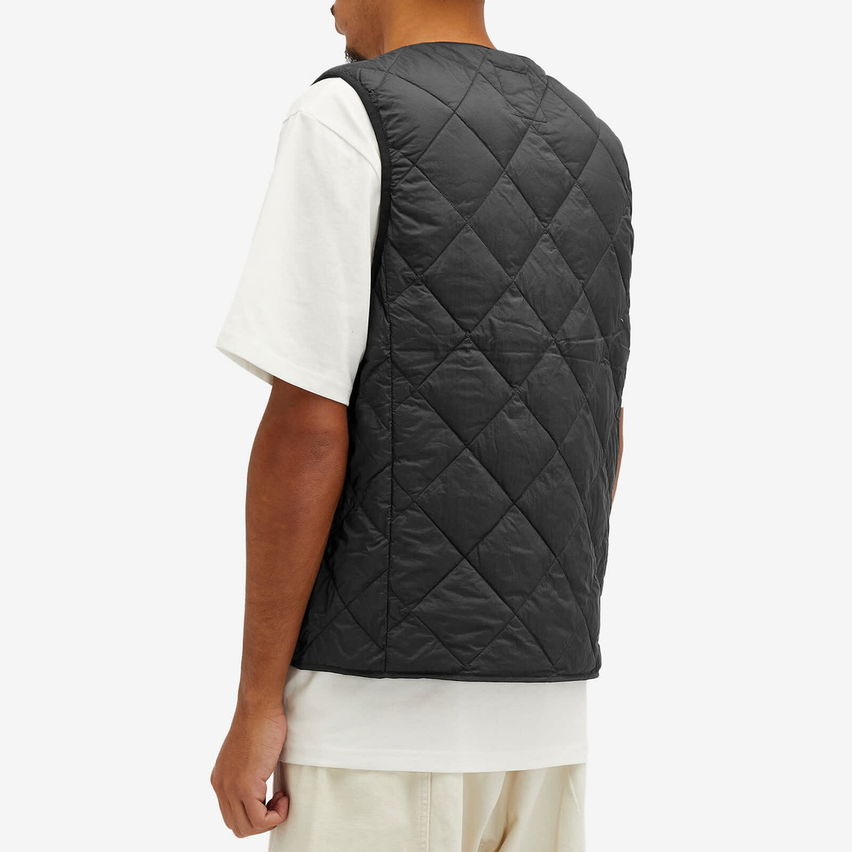 Gramicci Men's x Taion Inner Down Vest in Black Gramicci