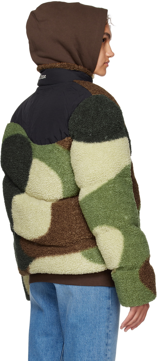 Dime Green Embroidered Puffer Jacket Dime