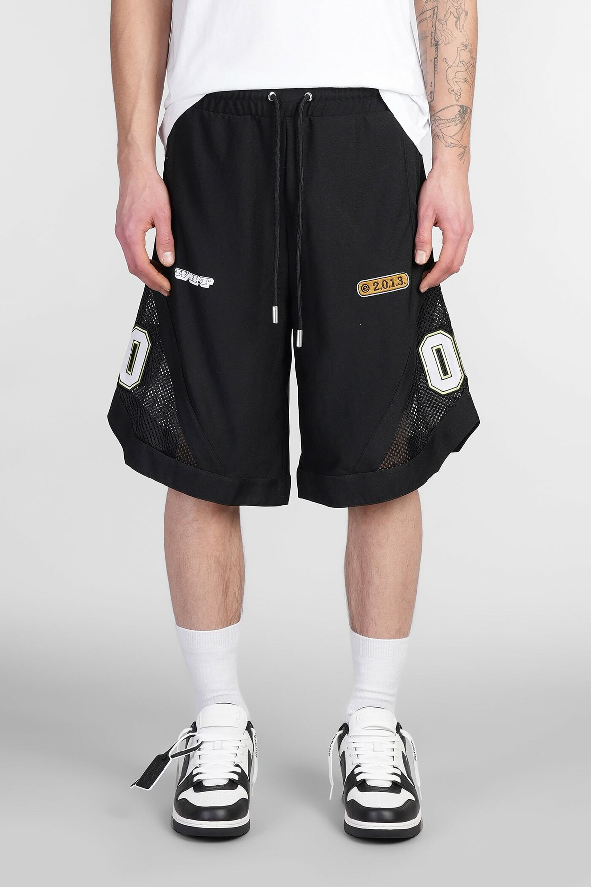 Off-White Shorts In Black Polyester Off-White