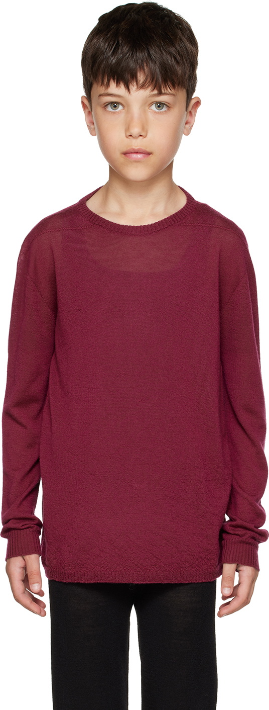 Rick Owens Kids Pink Biker Level Sweater Rick Owens