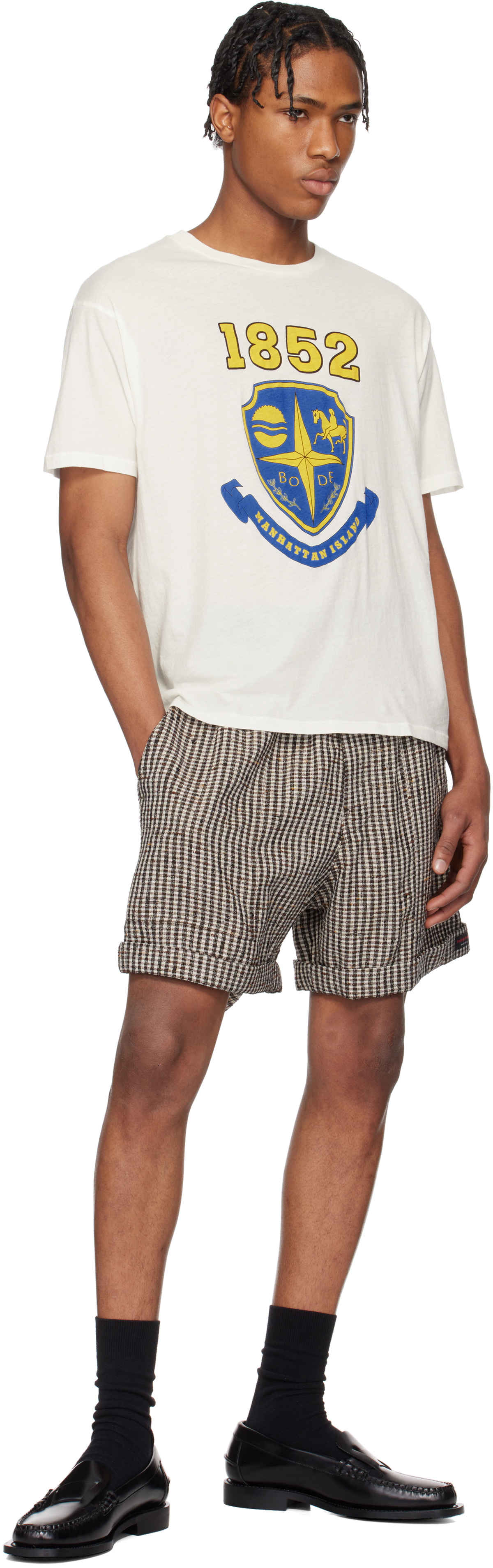 Bode White Crest Boxy T-shirt Bode