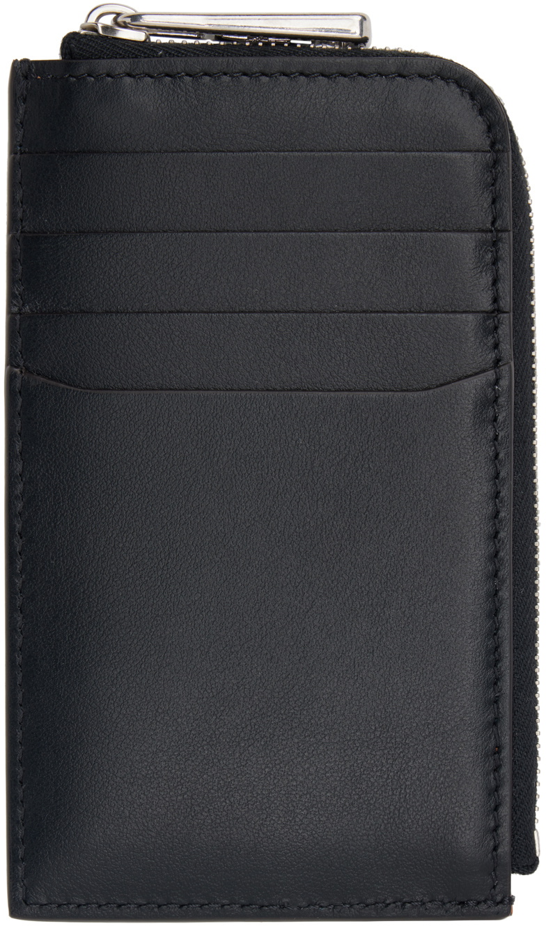 Moncler Black Quilted Leather Card Holder Moncler