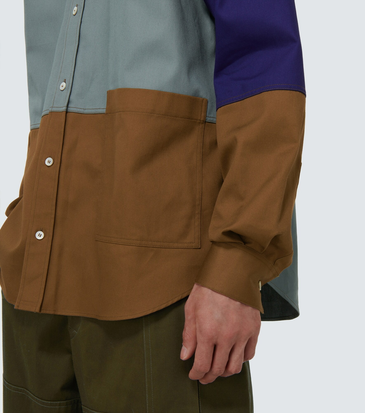 Loewe - Patchwork cotton shirt Loewe