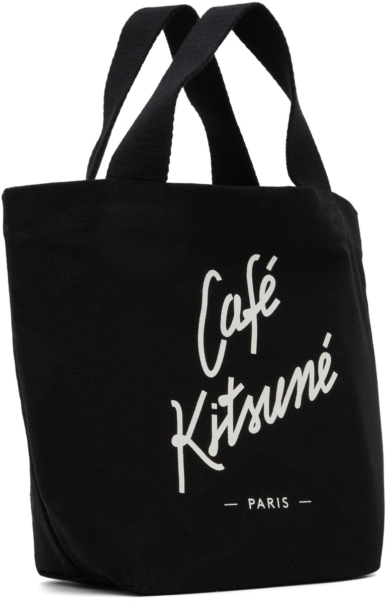 Maison Kitsuné Black Mini 'Café Kitsuné' Tote Maison Kitsune