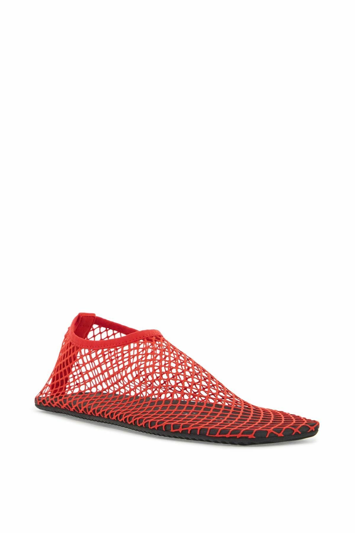 CHRISTOPHER ESBER mesh ballet flats for women Red Christopher Esber