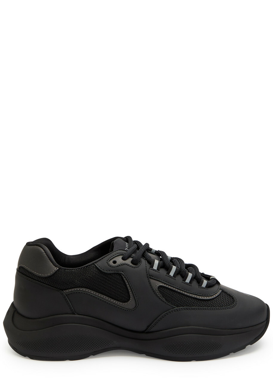 Cleens Podium Panelled Mesh Sneakers Black Cleens
