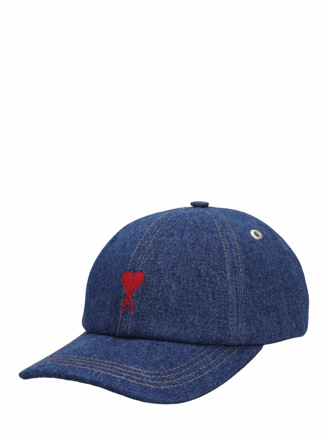 AMI PARIS - Red Adc Embroidery Cap AMI
