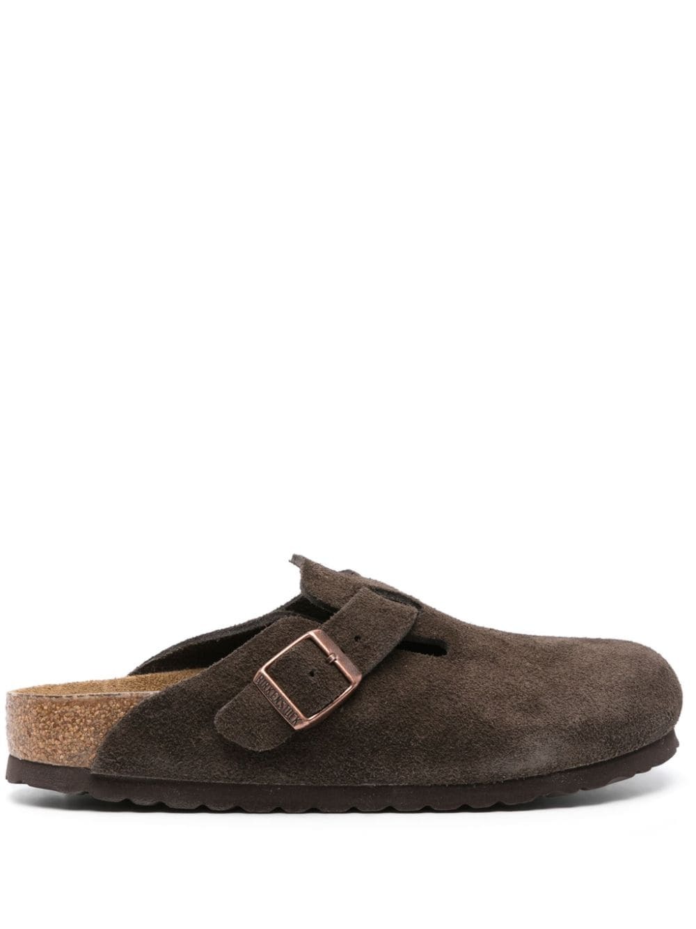 BIRKENSTOCK - Boston Suede Leather Slippers Birkenstock
