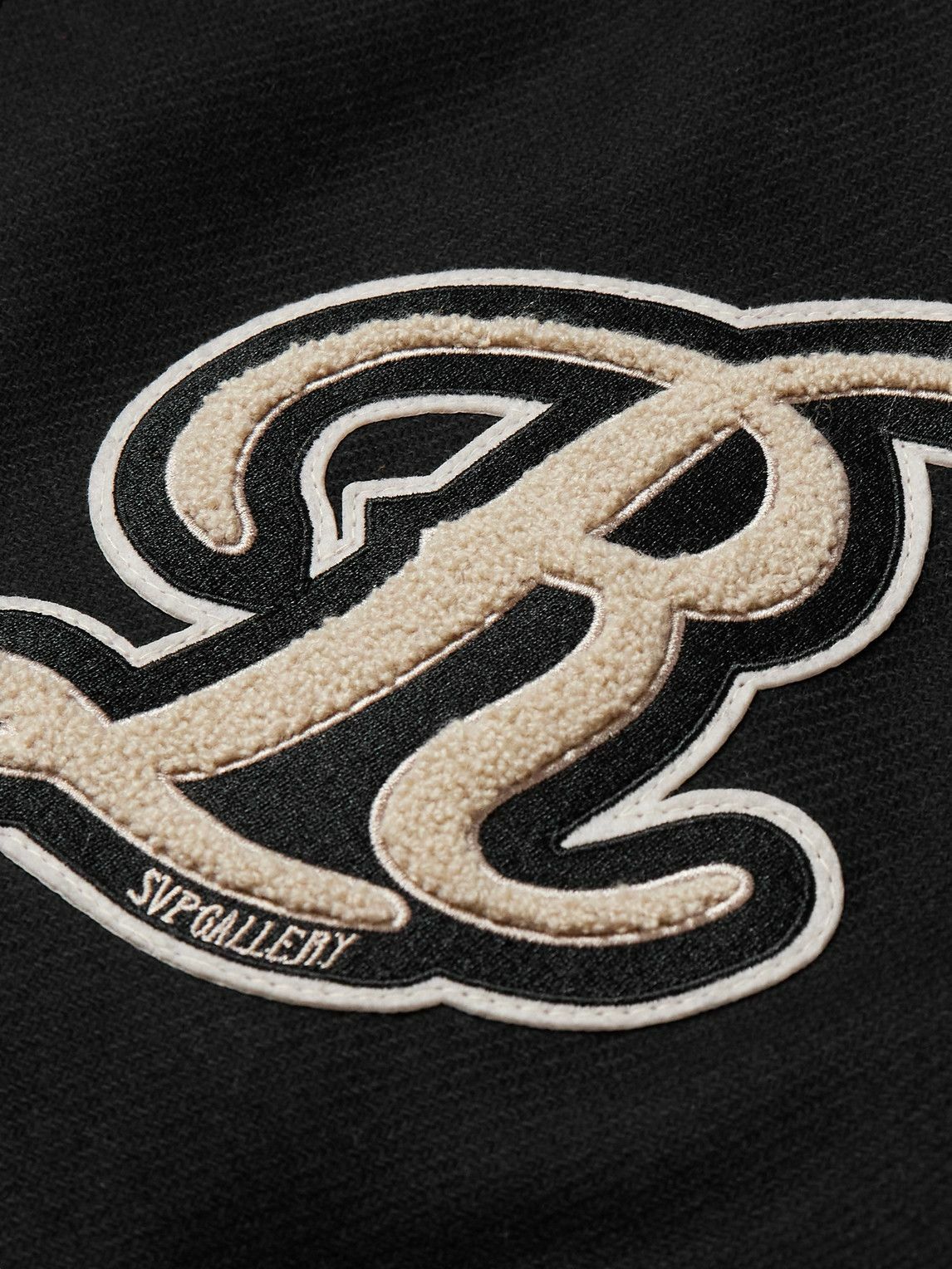 AGOLDE - RSVP GALLERY Logo-Appliquéd Leather-Trimmed Wool-Blend Felt ...