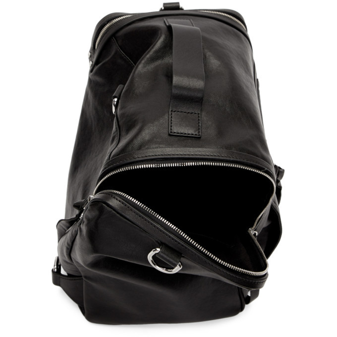 McQ Alexander McQueen Black Convertible Box Backpack McQ Alexander McQueen