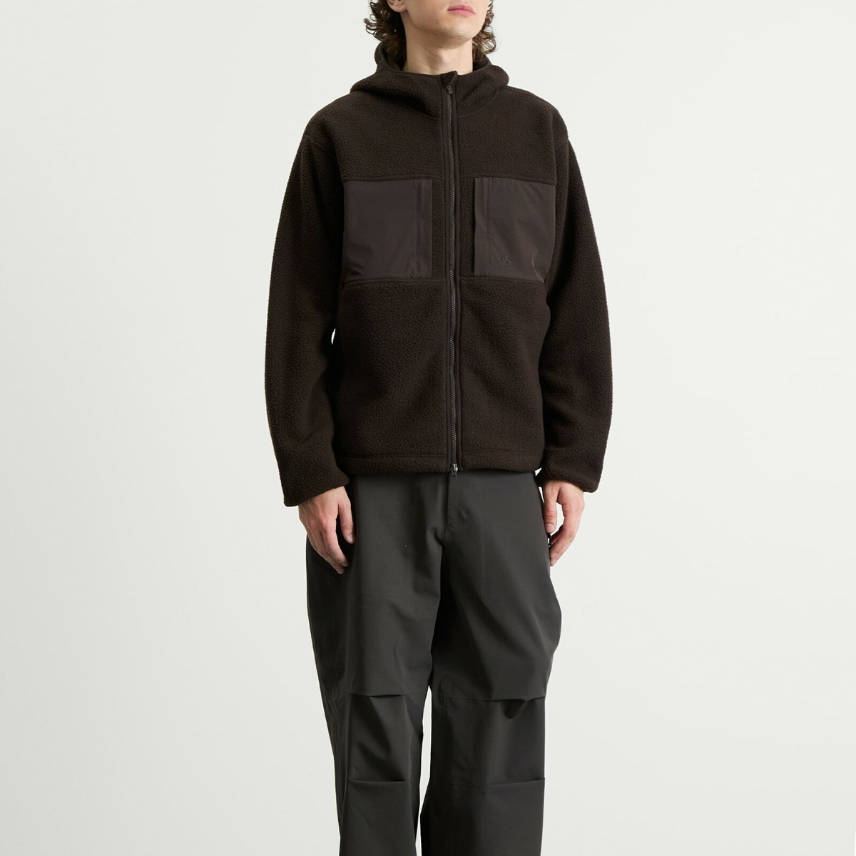 Represent Men's 247 Borg Fleece Jacket in Chocolate Torte Represent