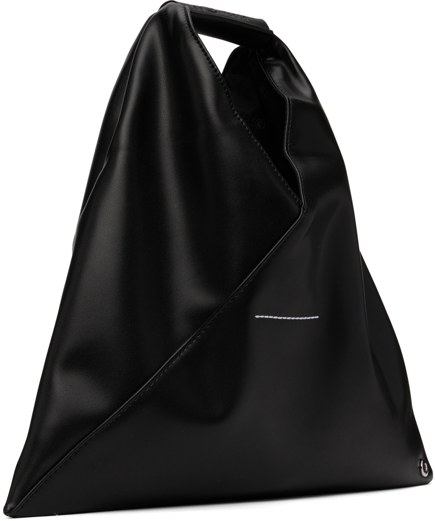 MM6 Maison Margiela Black Mini Triangle Tote MM6 Maison Margiela