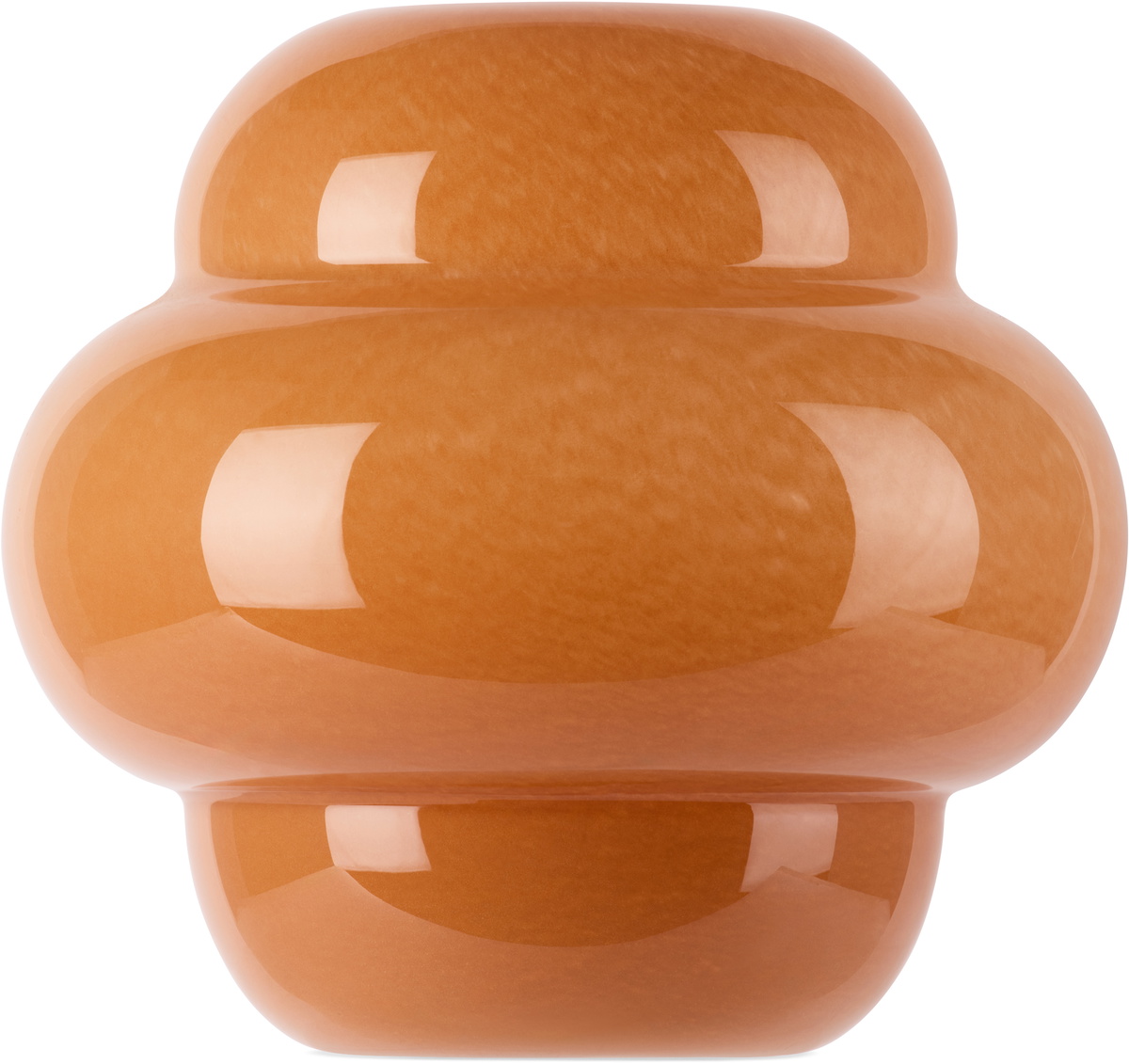 The Conran Shop Orange Form Glass 20cm Vase The Conran Shop