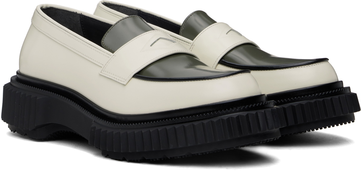 Adieu Off-White & Gray Type 182 Loafers Adieu