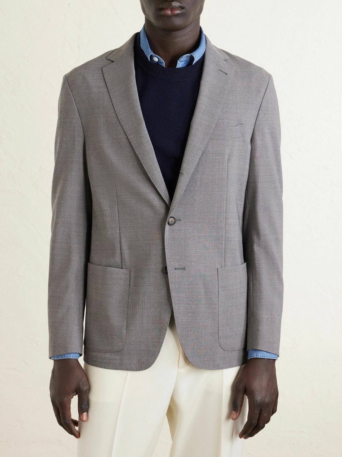 Eleventy - Wool-Blend Suit Jacket - Gray Eleventy